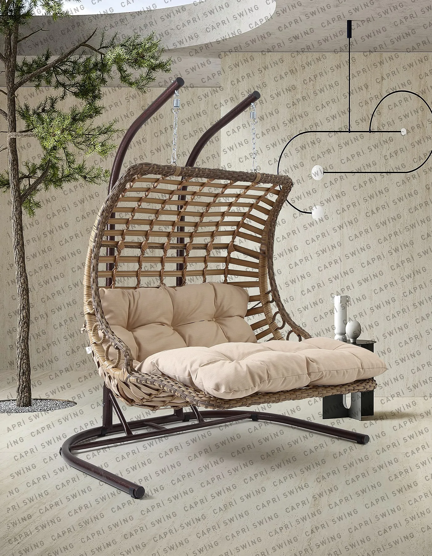 Capri Swing - Bodrum Çiftli Rattan Bahçe - Balkon Salıncağı